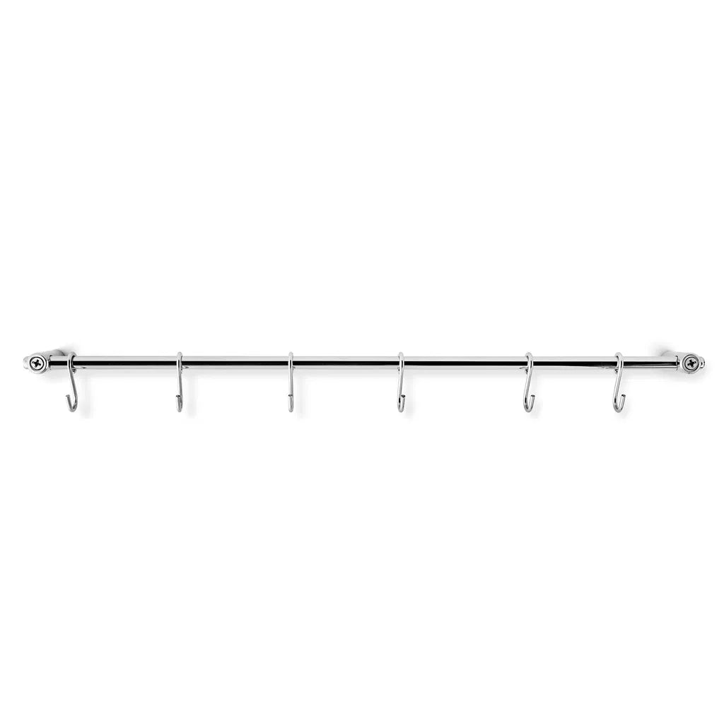 Wallmounted rack 6 hooks ss — Studio Pazo