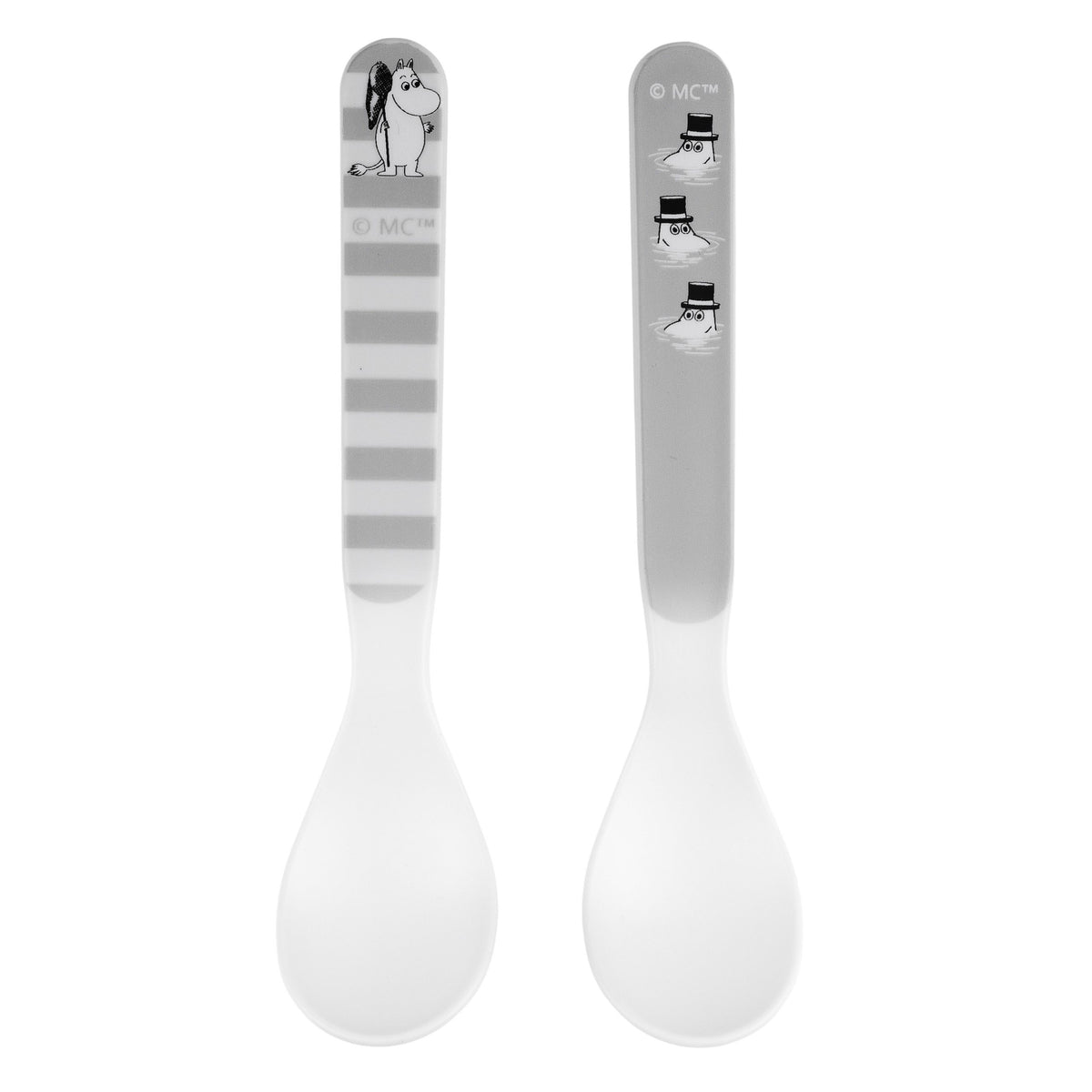 Moomin Water & Bath, Spoons, 2-pack, grey — Studio Pazo