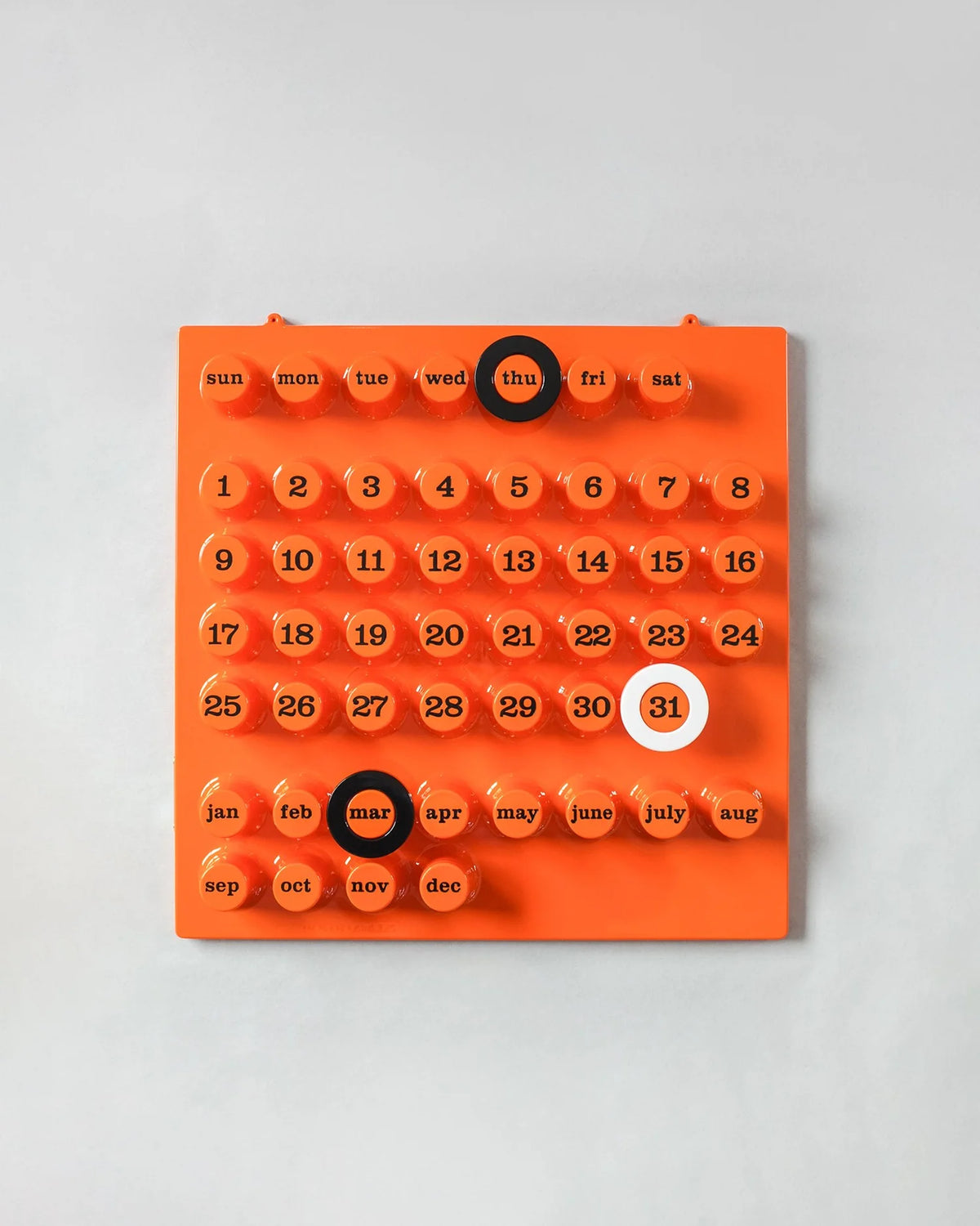RING-A-DATE – Timeless and Perpetual calendar Orange — Studio Pazo