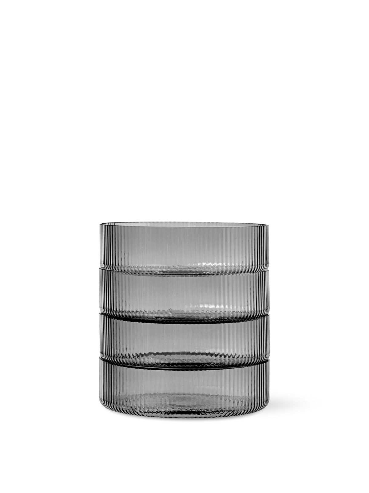 Ripple Serving Bowls - Set of 4 - Smoked Grey — Studio Pazo