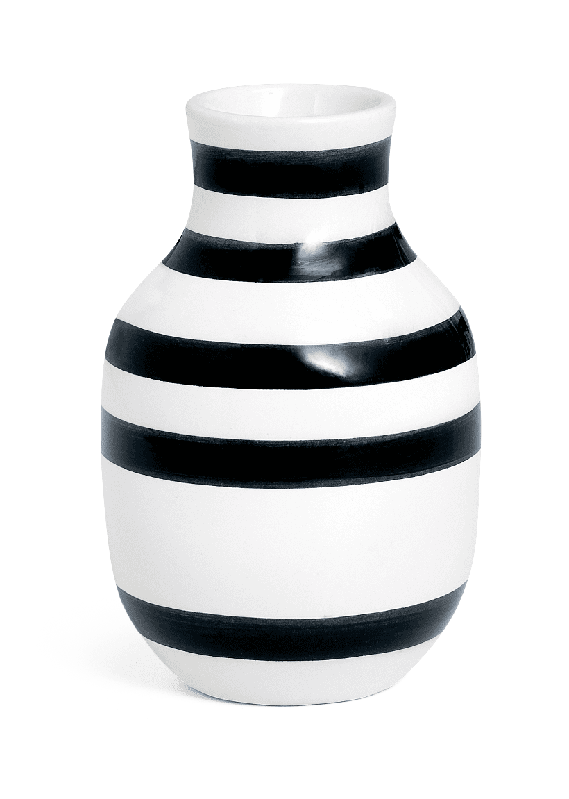 Omaggio Vase black H12.5 cm H: 4.9" Ø: 3.1 — Studio Pazo