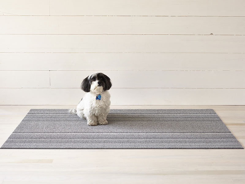 Shag Runner Mat Skinny Stripe -Shadow 24"x72" — Studio Pazo