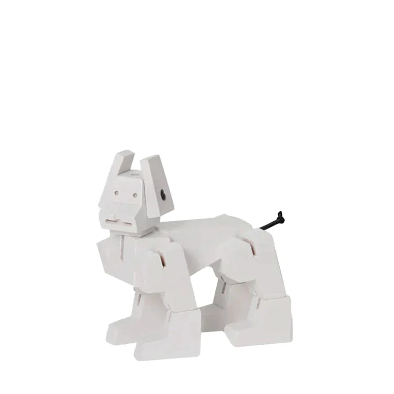 Cubebot SMALL MILO DOG CUBEBOT WHITE — Studio Pazo