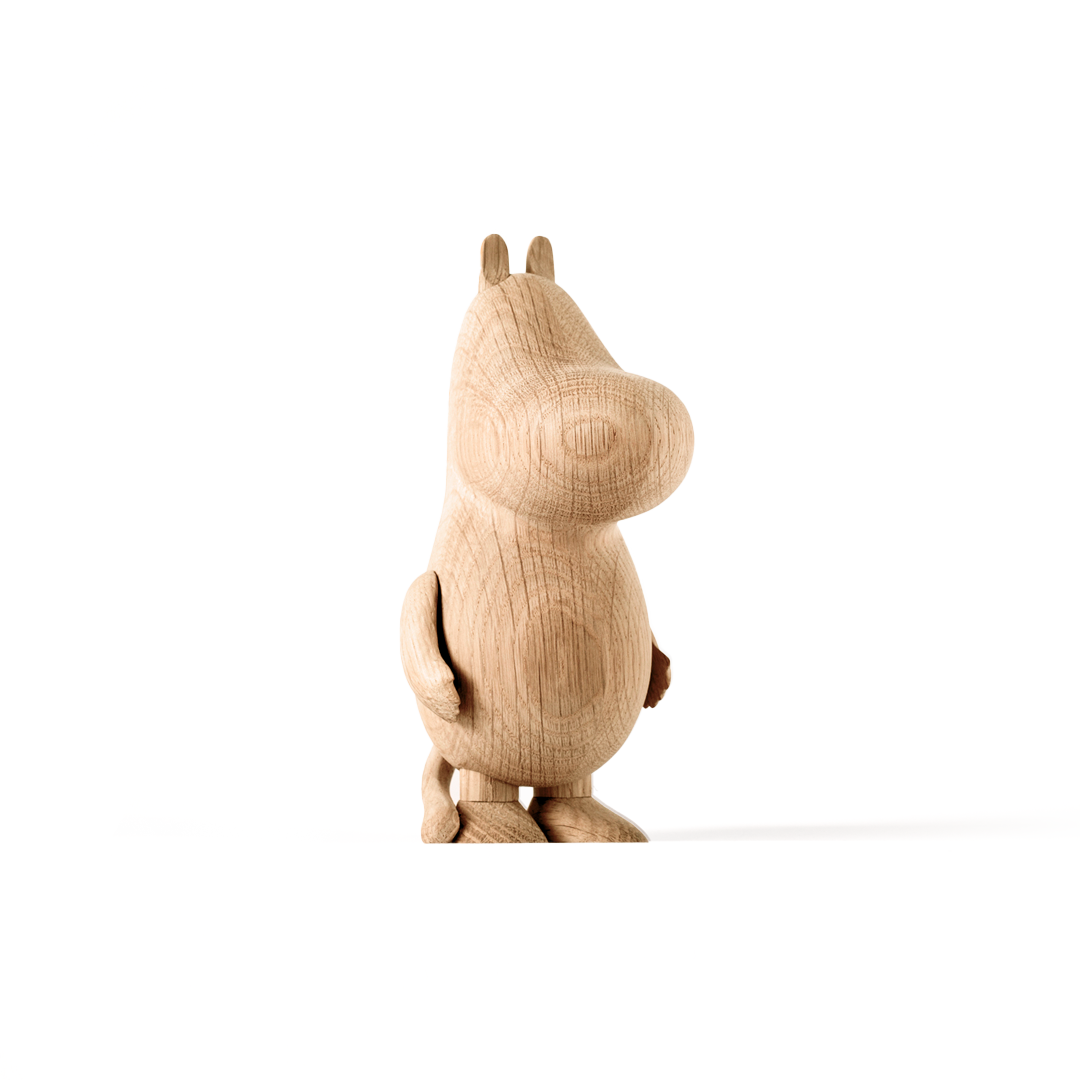 Moomintroll in solid oak wood — Studio Pazo