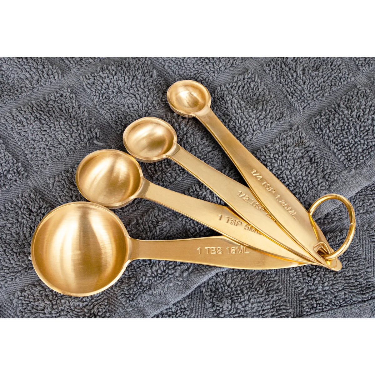 Measuring Spoons S/4 Gold — Studio Pazo